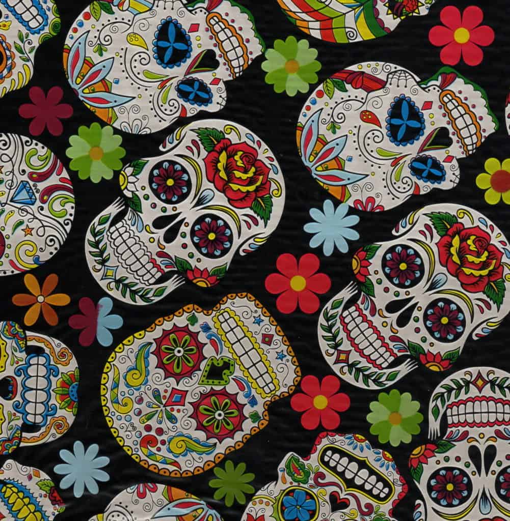 Sugar Skull & Flowers (100cm) - PA Hydrographics | Hydrographic Tanks ...