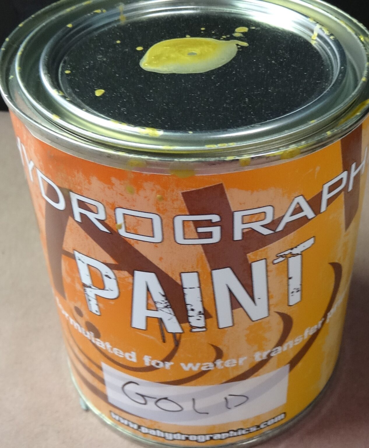 Gold Hydrographic paint (1qt) 32oz - PA Hydrographics | Hydrographic ...